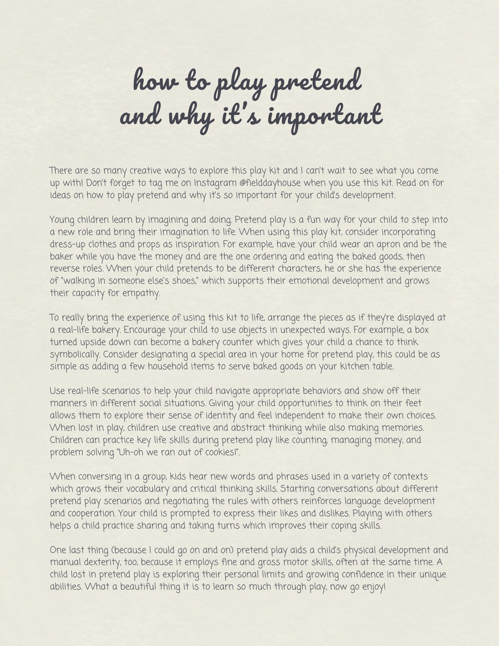 Holiday Bakery Pretend Play Kit - Dramatic Play Printable - Classroom ...