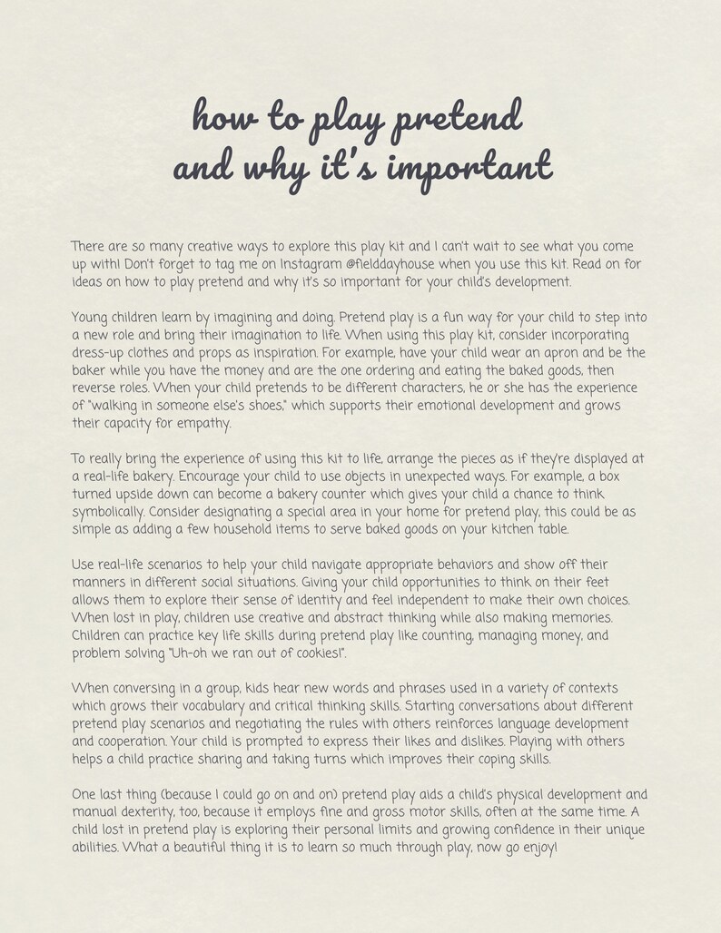 Holiday Bakery Pretend Play Kit - Dramatic Play Printable - Classroom ...