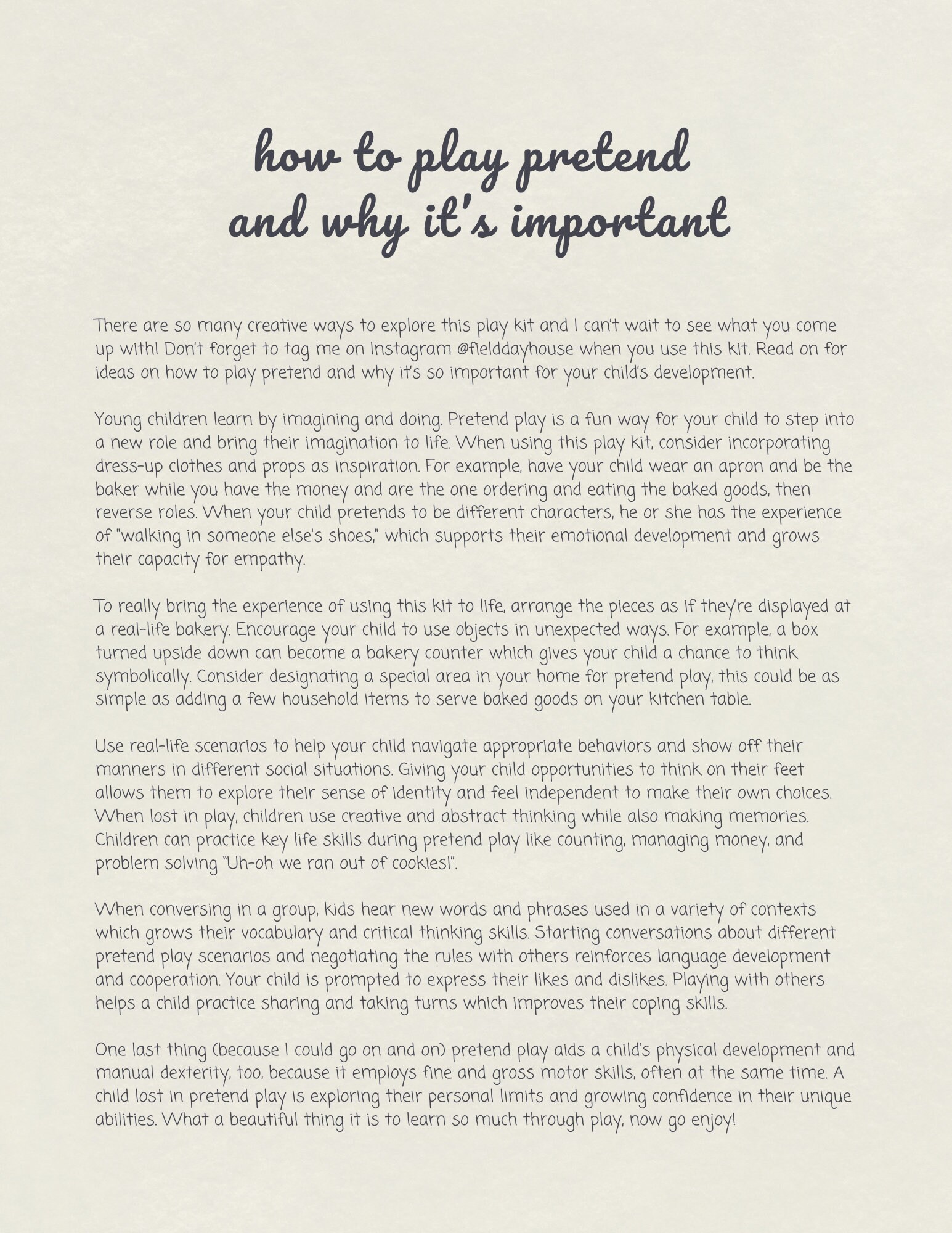 Holiday Bakery Pretend Play Kit - Dramatic Play Printable - Classroom ...