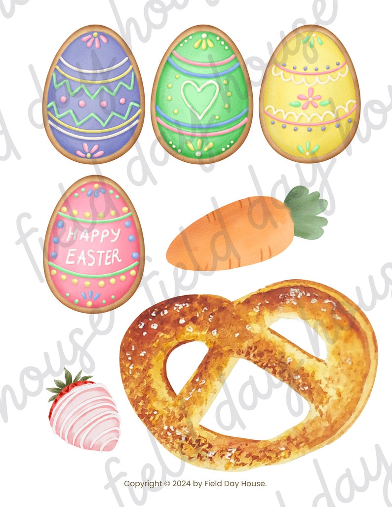 Bunny Bakery Pretend Play Kit - Easter Dramatic Play Printable - Sweets ...