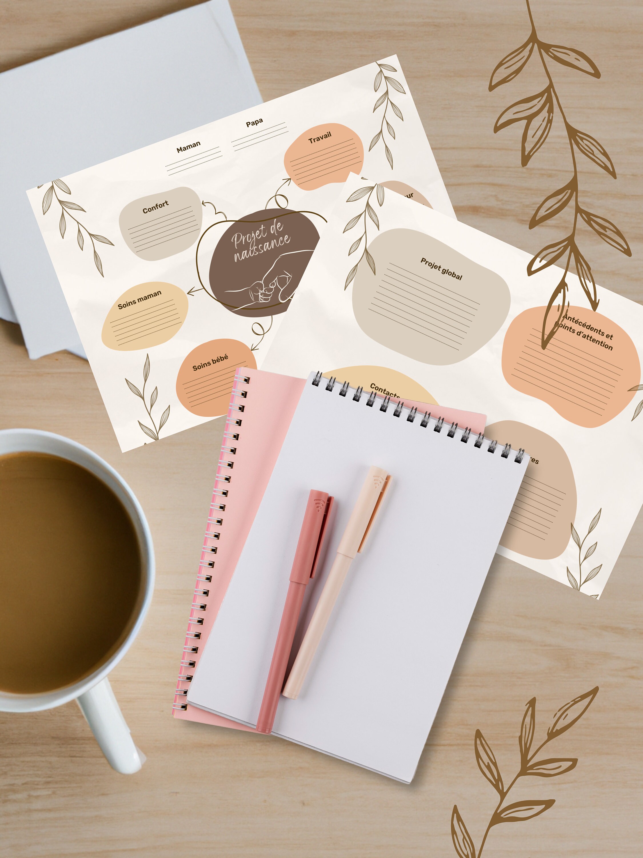 Birth Plan in French // Birth Plan in French Lianes - Etsy