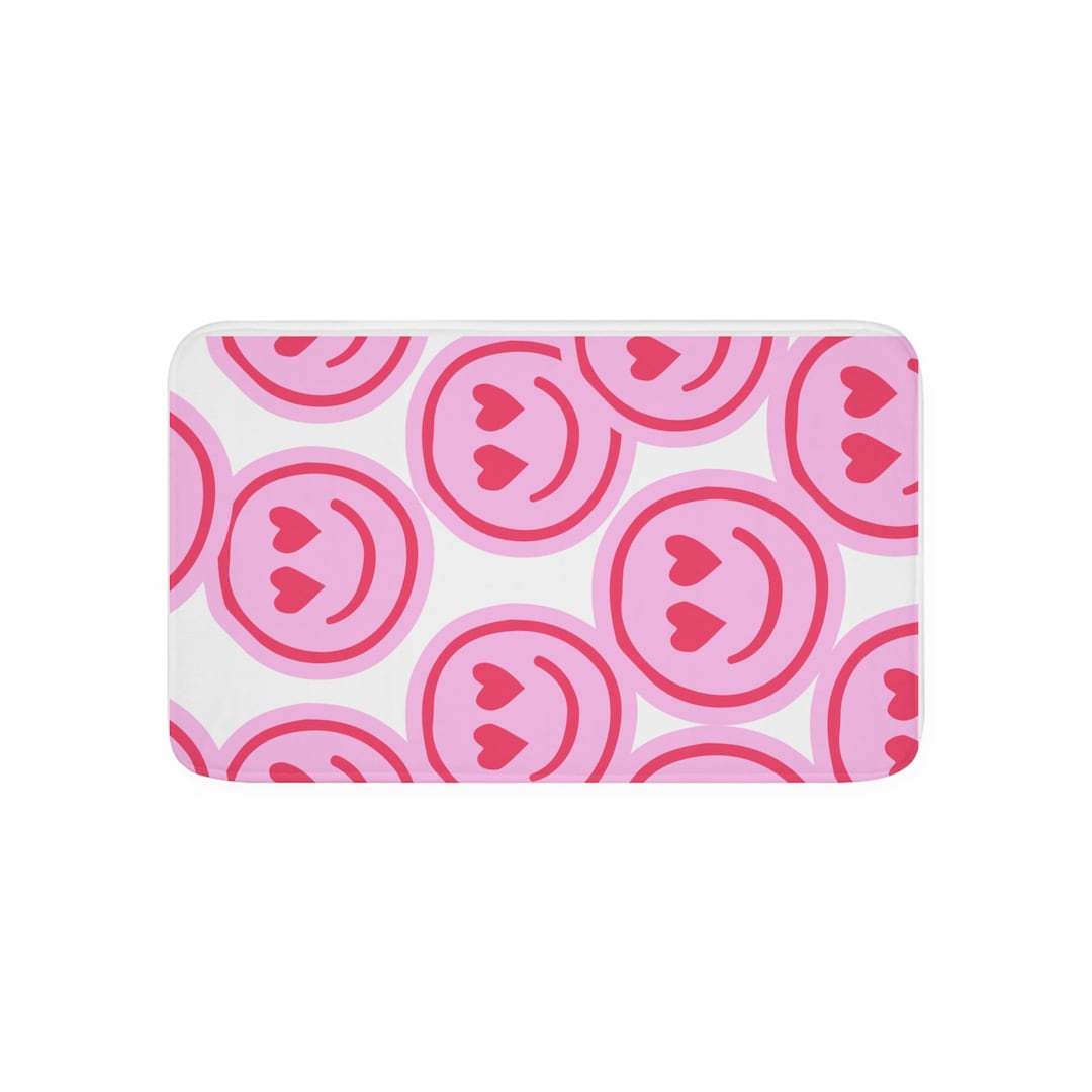 Pink Happy Face - Etsy