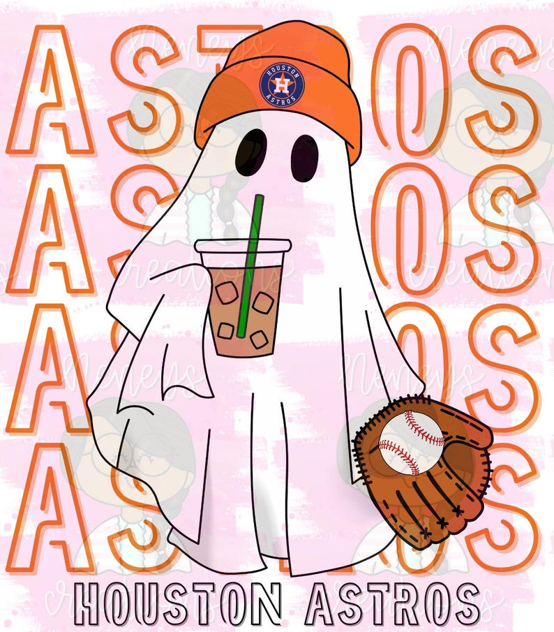 Astros Ghost | Houston Astro Baseball Halloween Ghost PNG File - Etsy