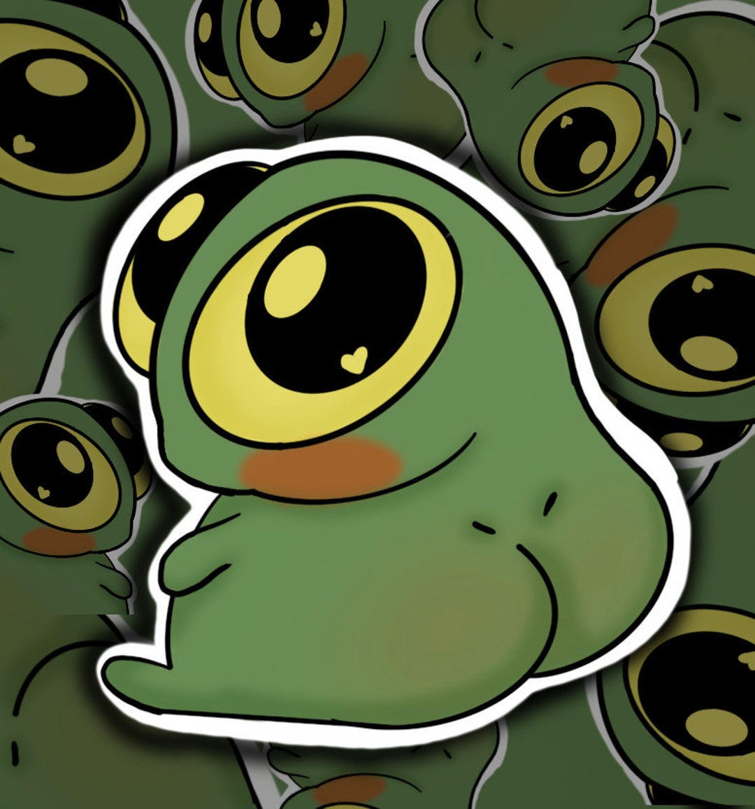 Cute Frog Booty Sticker - Etsy