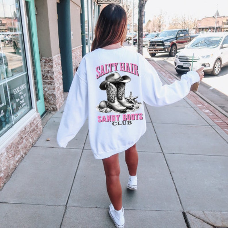 Salty Hair Sandy Boots Club PNG Digital Download Sublimation File Beach ...