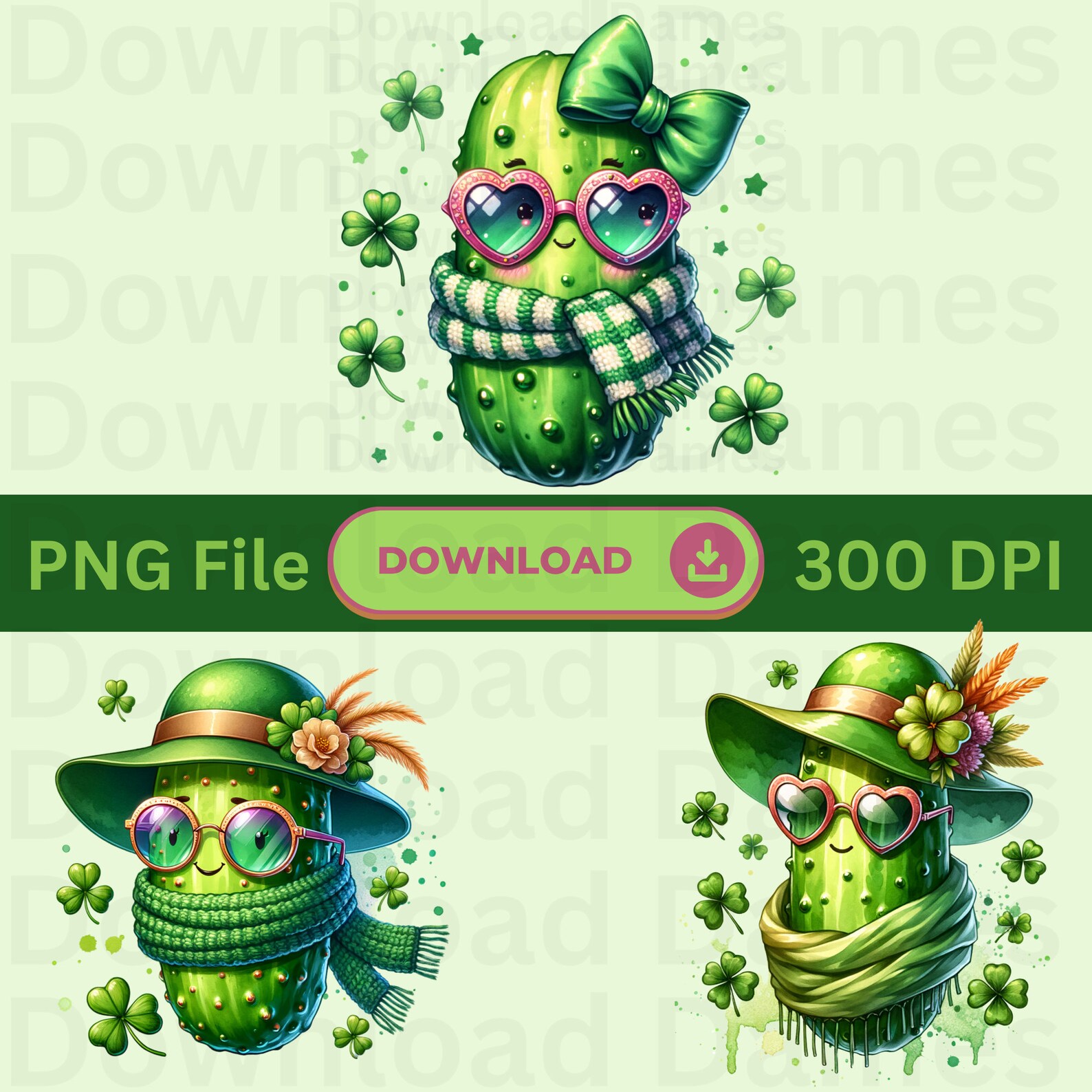 Cute Pickle PNG Clipart in My Pickle Era Png, Pickle Jar Png, in My ...