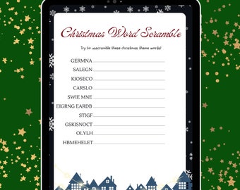 Nativity Word Scramble, Christmas Activity Sheets, Kids Printable ...