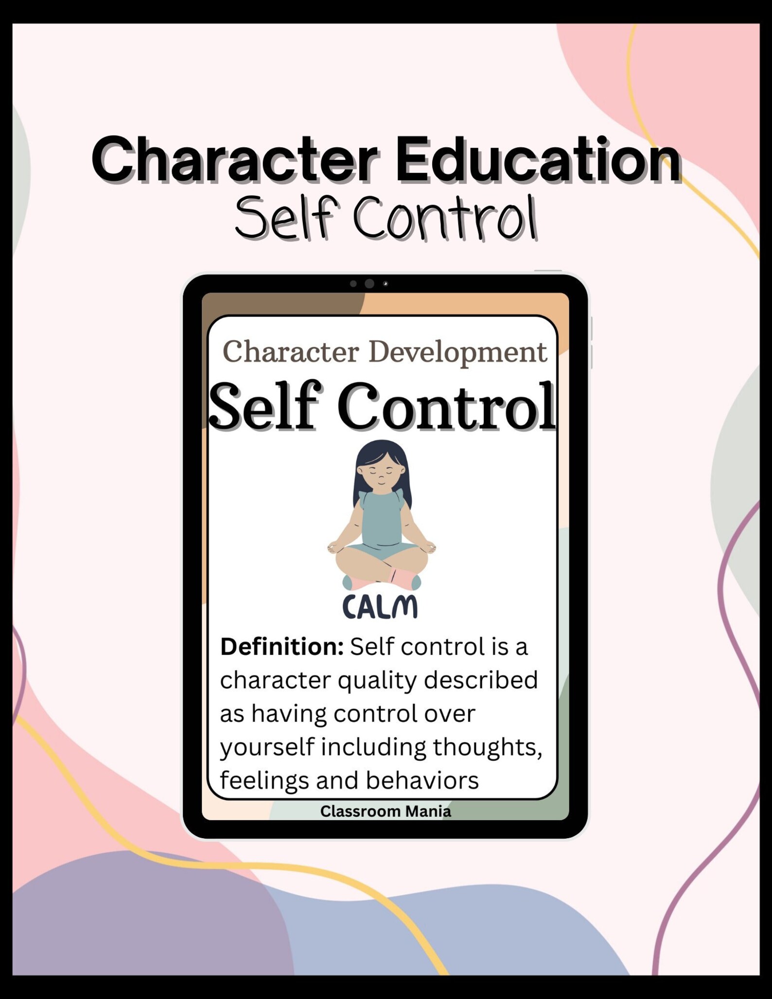 Character Education: Self Control - Etsy
