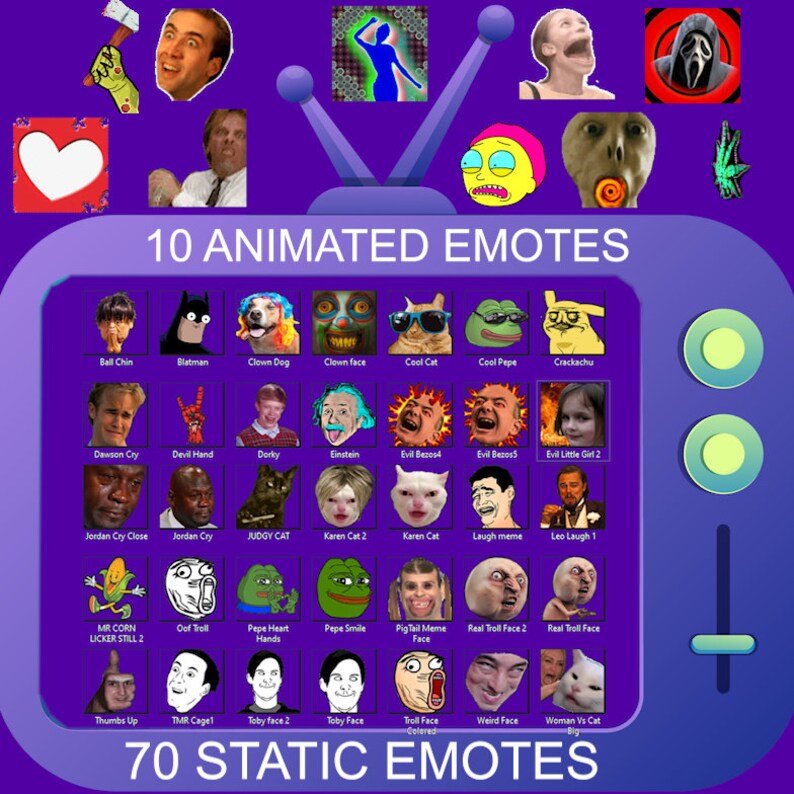 EMOTE BUNDLE 80 PACK 10 Animated & 70 Static Emotes Twitch Emotes ... EMOTE BUNDLE 80 PACK 10 Animated & 70 Static Emotes Twitch Emotes ...