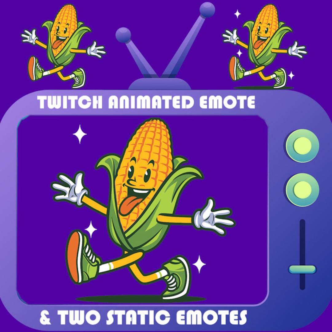 ANIMATED EMOTES | CORN | Funny Corn Emote | Corn Cob | Mr. Corn Licker ...