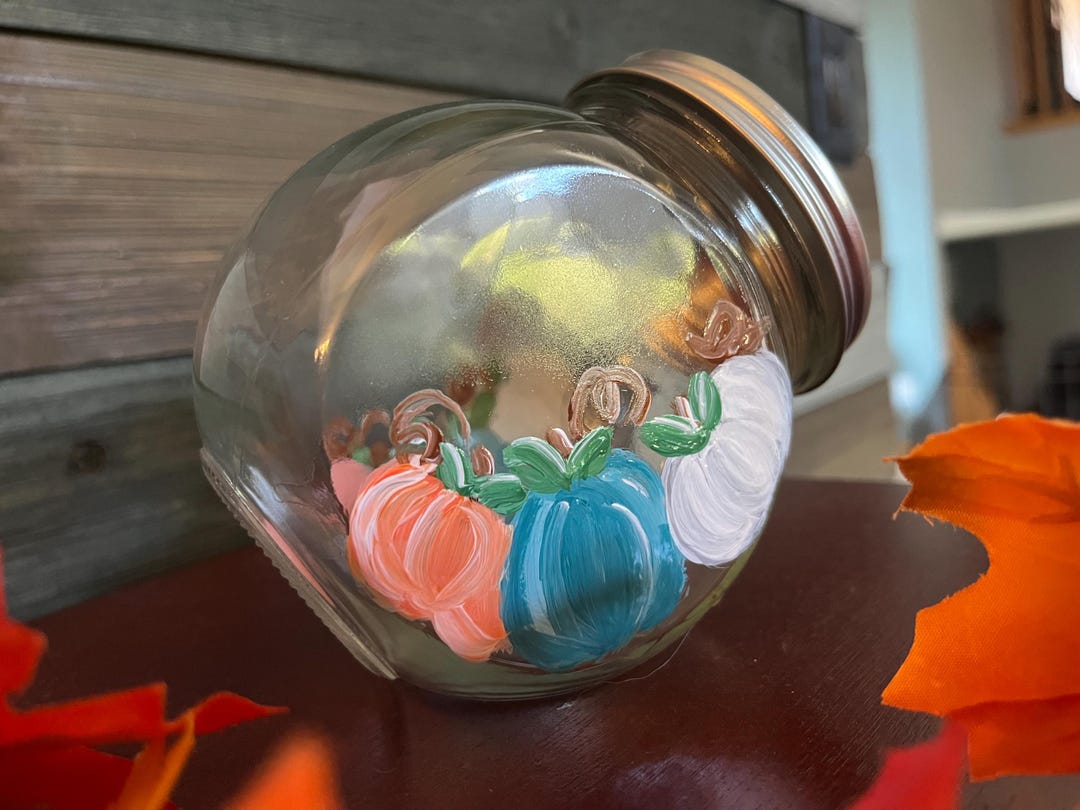 Decorative Fall Pumpkin Canister - Etsy