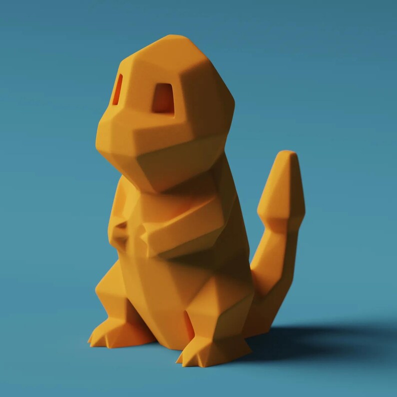 9 Pokemon Low Poly PACK, Minimalist Model, 3D Stl File, 3D STL Bundle ...