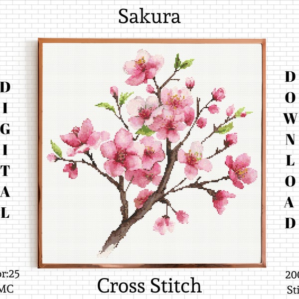 Sakura Embroidery - Etsy