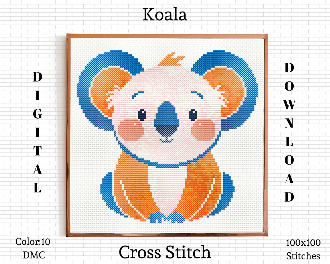 Koala Cross Stitch | Koala Cross Stitch Pattern | Koala Cross Stitch ...