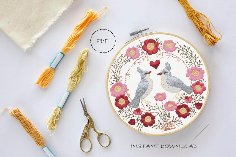 Bird Cross Stitch | Bird Cross Stitch Pattern | Bird Cross Stitch Kit ...