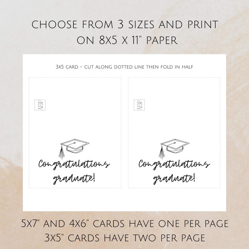 Printable Congratulations Card for Graduate | Highschool Ceremony ...