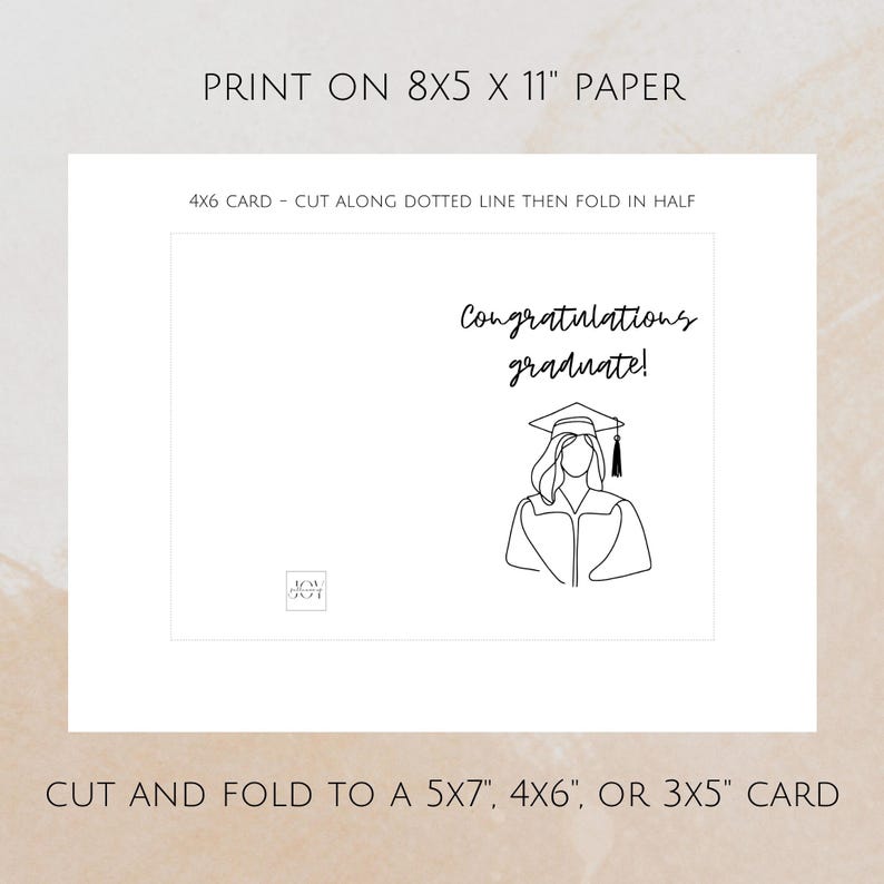 Printable Congratulations Card for Graduate Girl | Highschool Ceremony ...