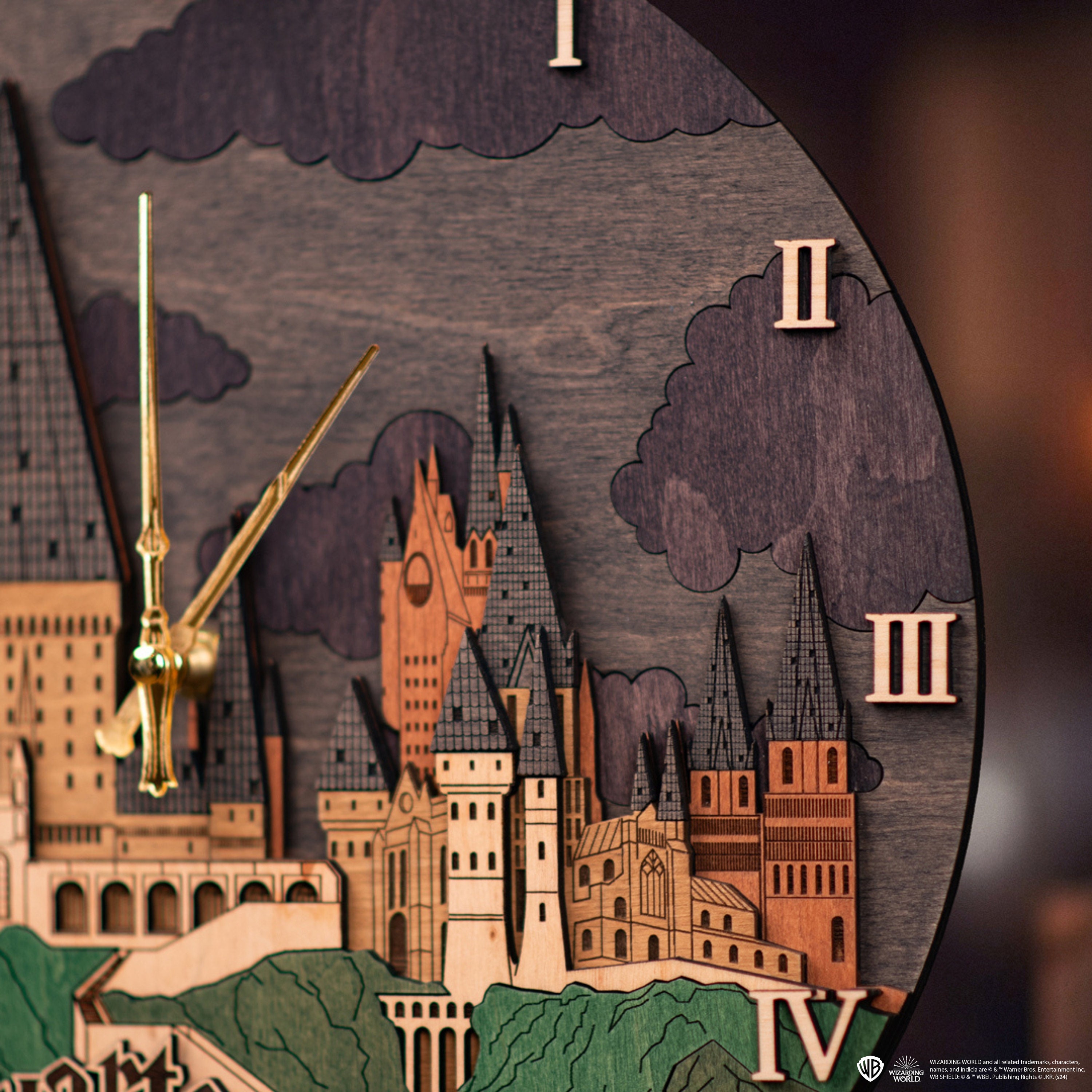 Harry Potter 3D Wall Clock - Hogwarts Night Edition - Unique Harry ...