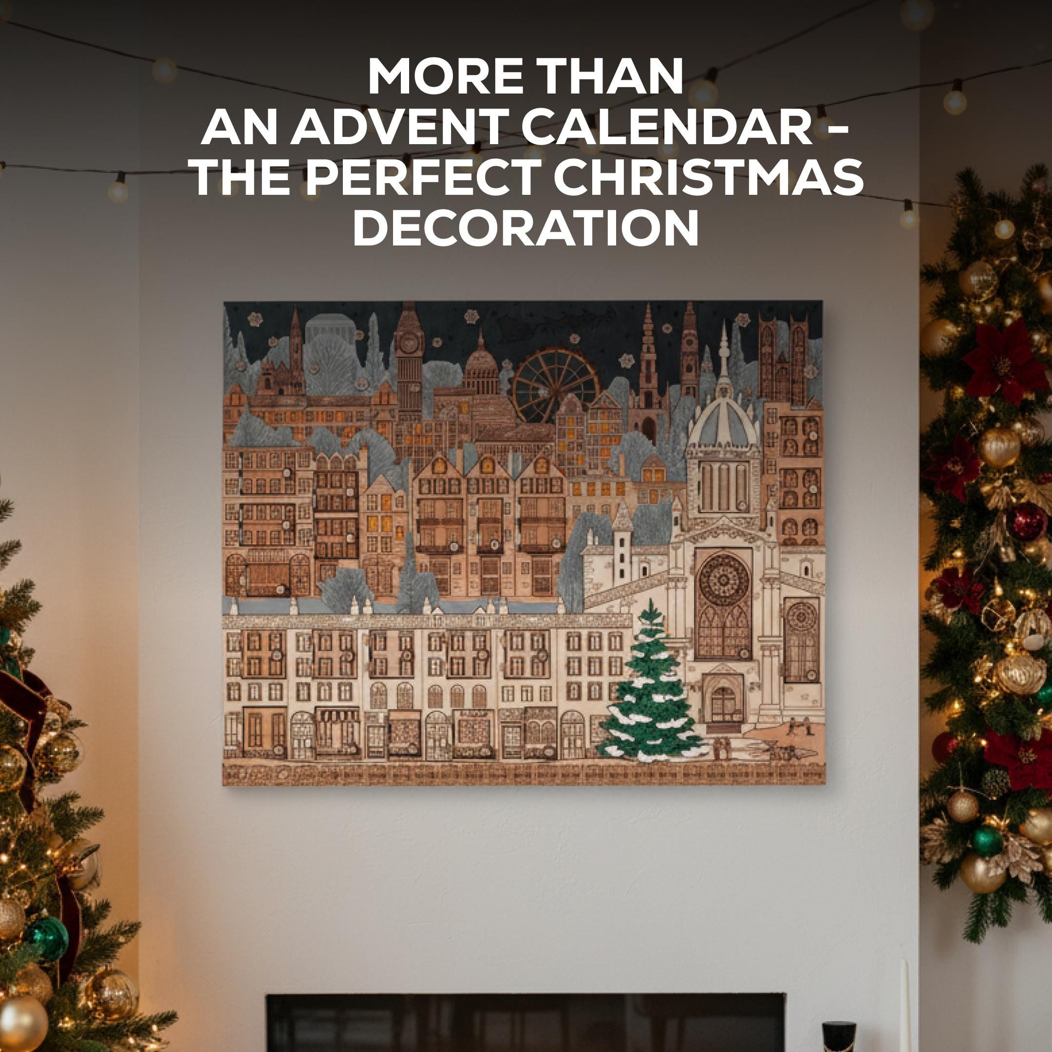 3D Wooden Advent Calendar - Unique Advent Calendar 2025 - Adult Advent ...