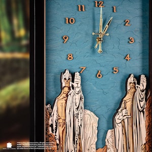 The Argonath 3D Wall Clock LOTR Hobbit Lord of the Rings - Etsy