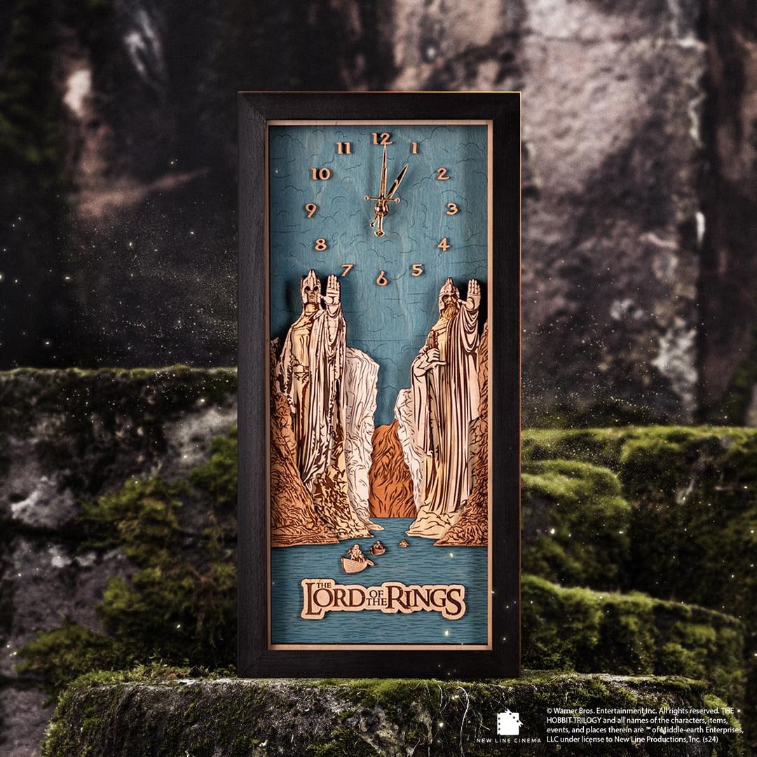 The Argonath 3D Wall Clock LOTR Hobbit Lord of the Rings - Etsy