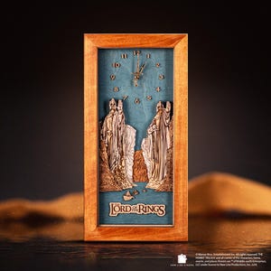 The Argonath 3D Wall Clock LOTR Hobbit Lord of the Rings - Etsy