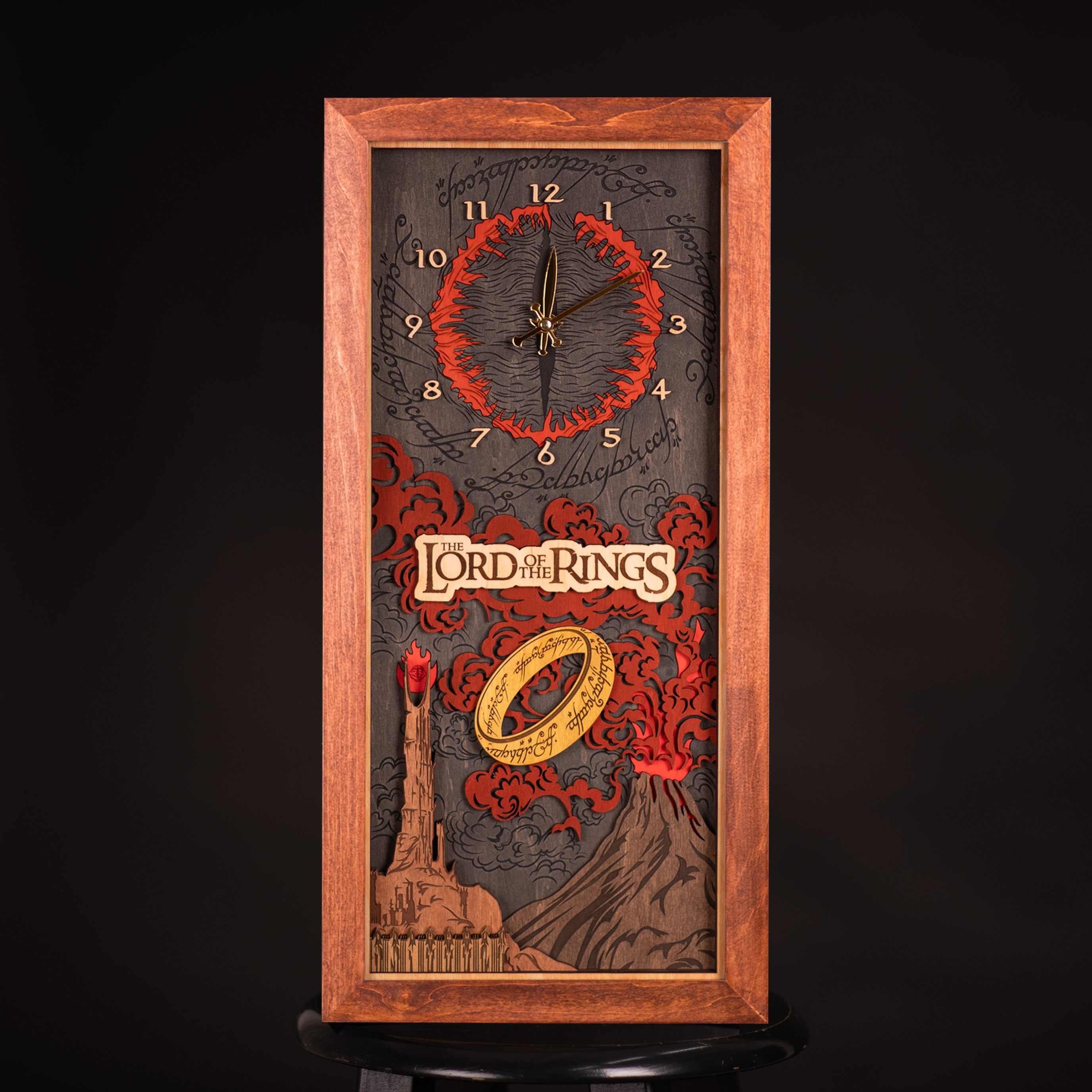 The Lord of the Rings 3D Wall Clock - Etsy