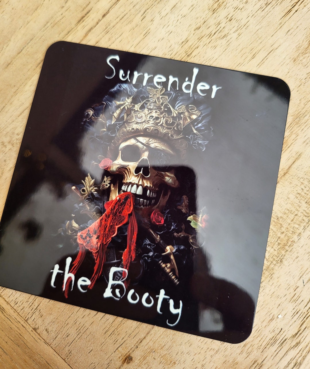 Surrender the Booty! Cheeky Aluminium Coasters: Protect Your Drinks ...