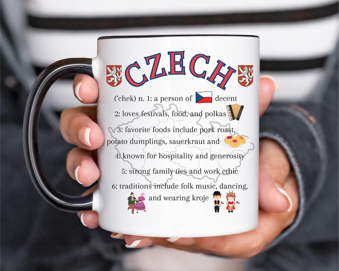 Czech Mug, Czech Definition Accent Coffee Mug (11, 15oz), Czech Gift ...