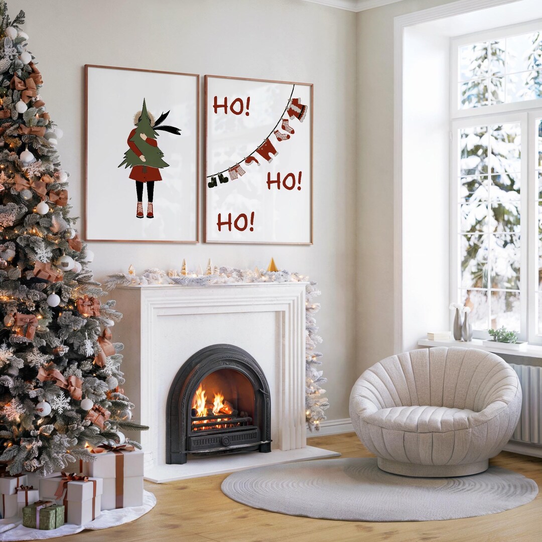 Printable Winter Poster|christmas Wall Decor|plakaty Świąteczne - Etsy
