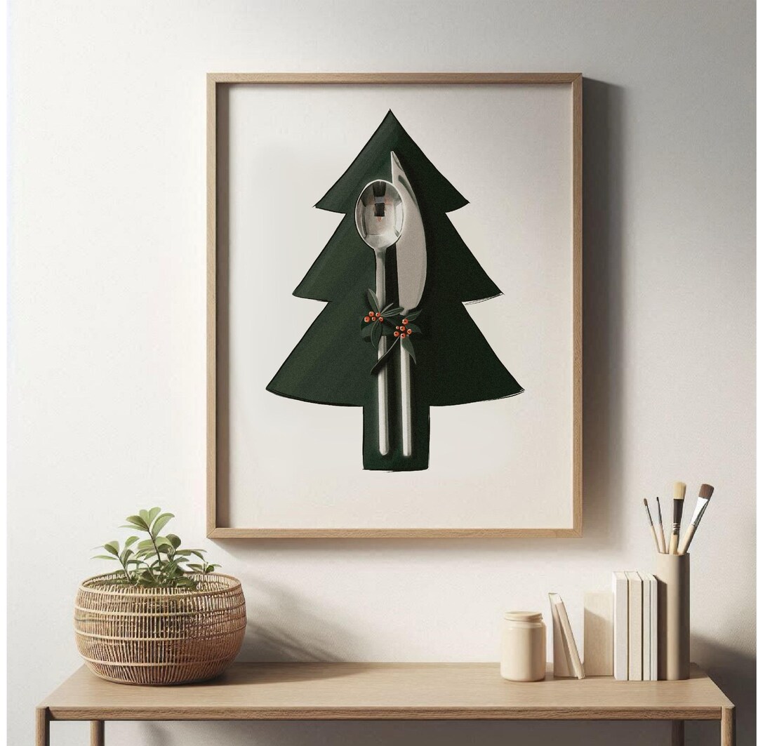 Printable Winter Poster| Christmas Wall Decor |plakaty Świąteczne - Etsy