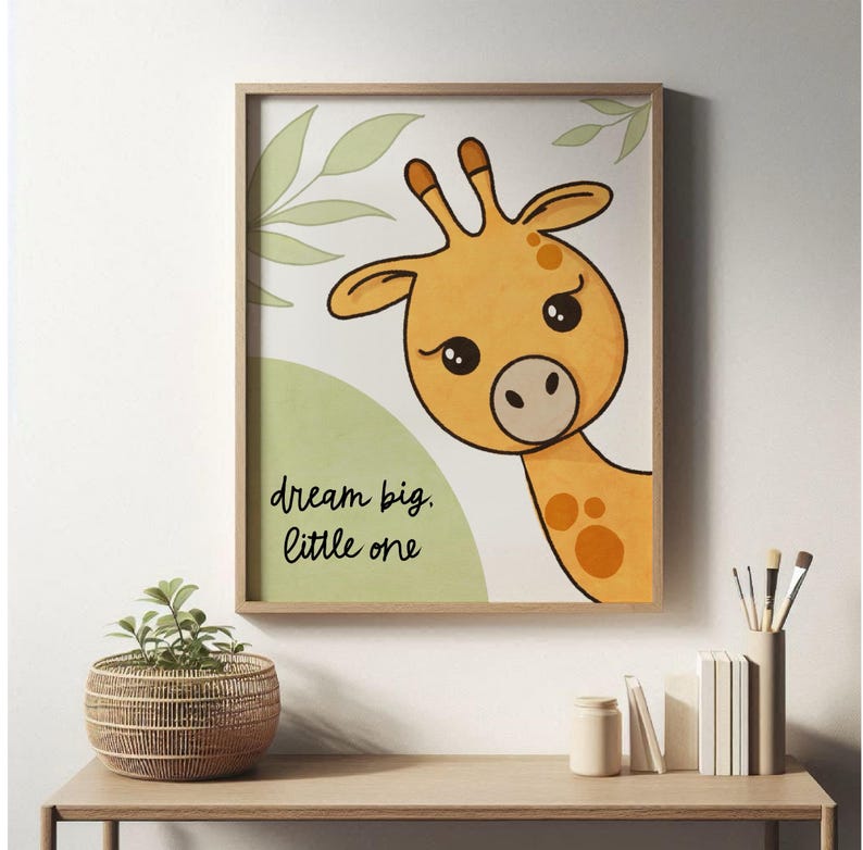 Nursery Poster Giraffe - Etsy