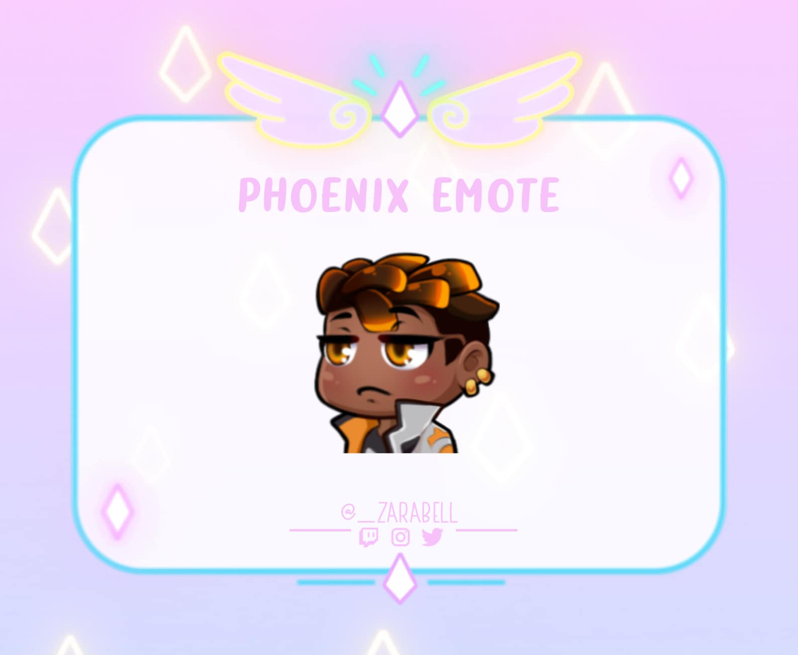 Cute Animated Valorant Phoenix Nodders Emote for Twitch, Youtube and ...