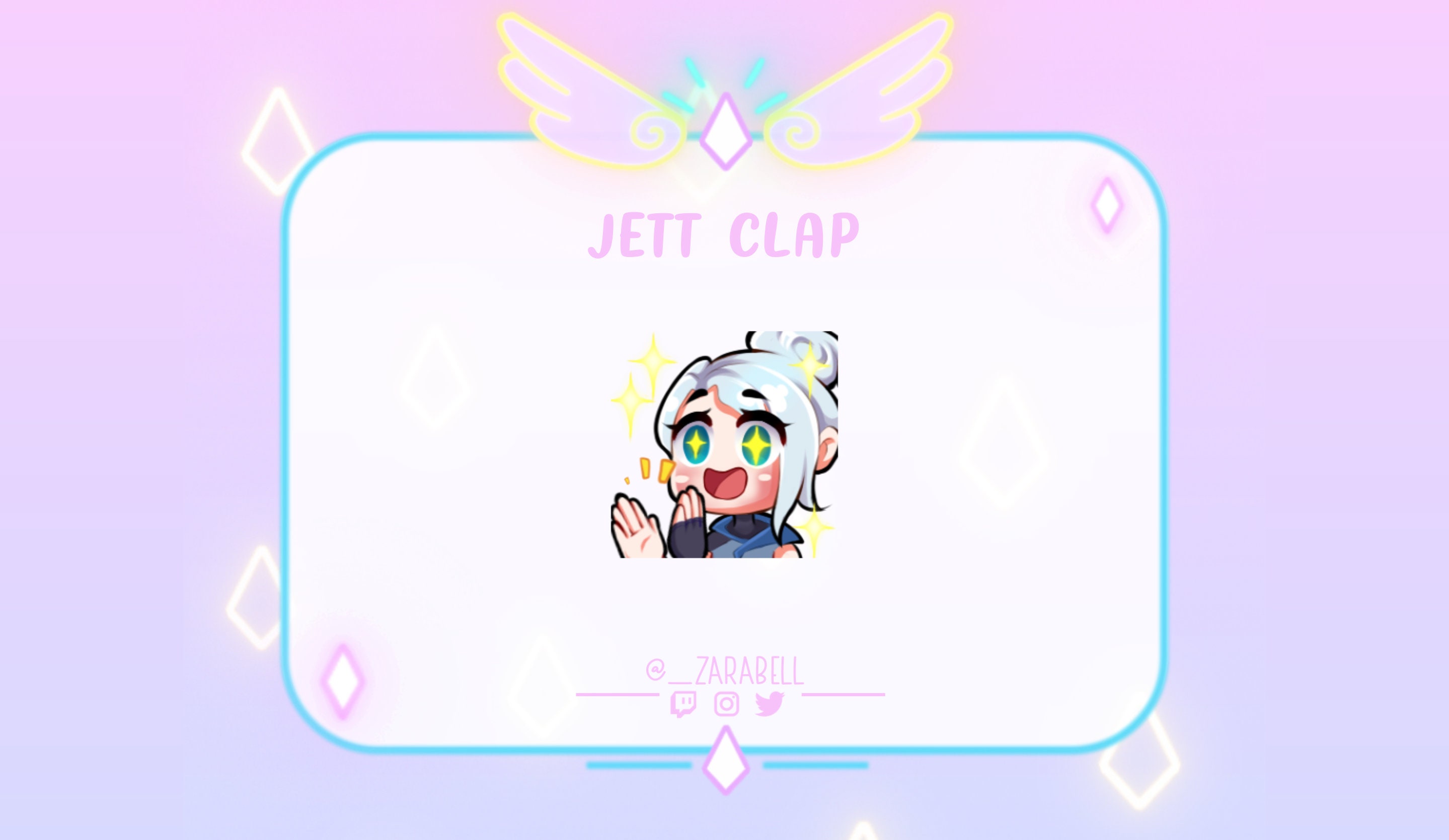 Cute Animated Valorant Jett Clap Emote for Twitch, Youtube and Discord ...