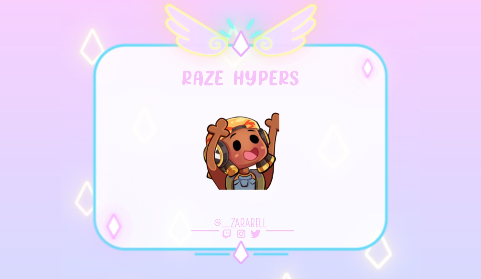 Cute Animated Valorant Raze Hype Emote for Twitch, Youtube and Discord ...