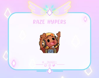 Cute Animated Valorant Raze Nade Emote for Twitch, Youtube and Discord ...