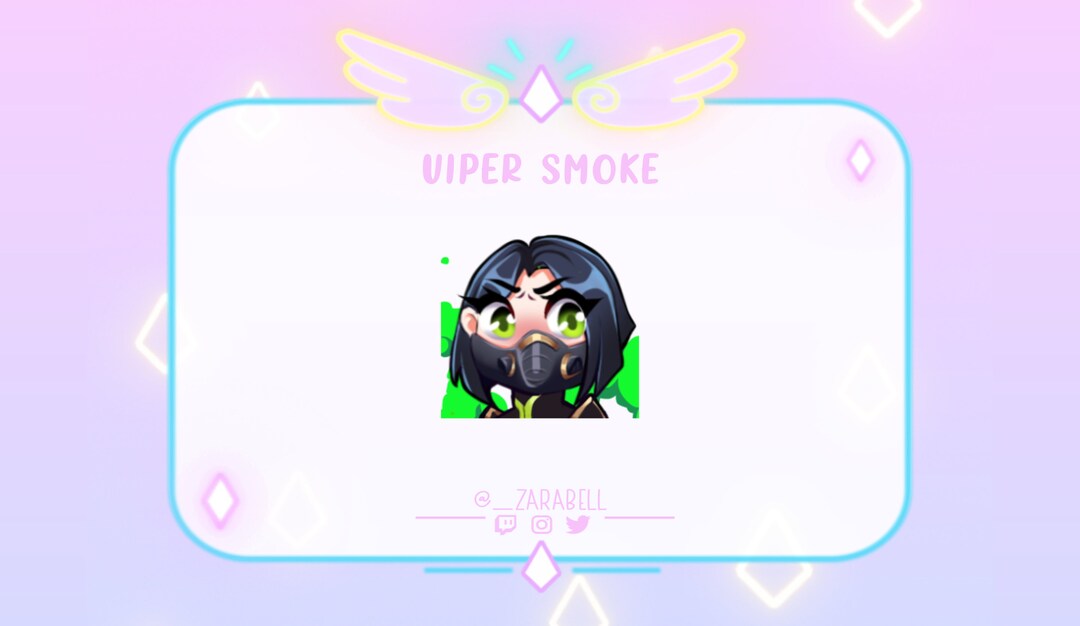 Cute Animated Valorant Viper Smoke Emote for Twitch, Youtube and ...