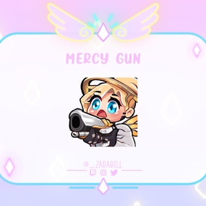 Cute Animated Overwatch Mercy Gun Emote for Twitch, Youtube and Discord ...