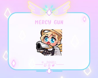 Cute Animated Overwatch Mercy Gun Emote for Twitch, Youtube and Discord ...