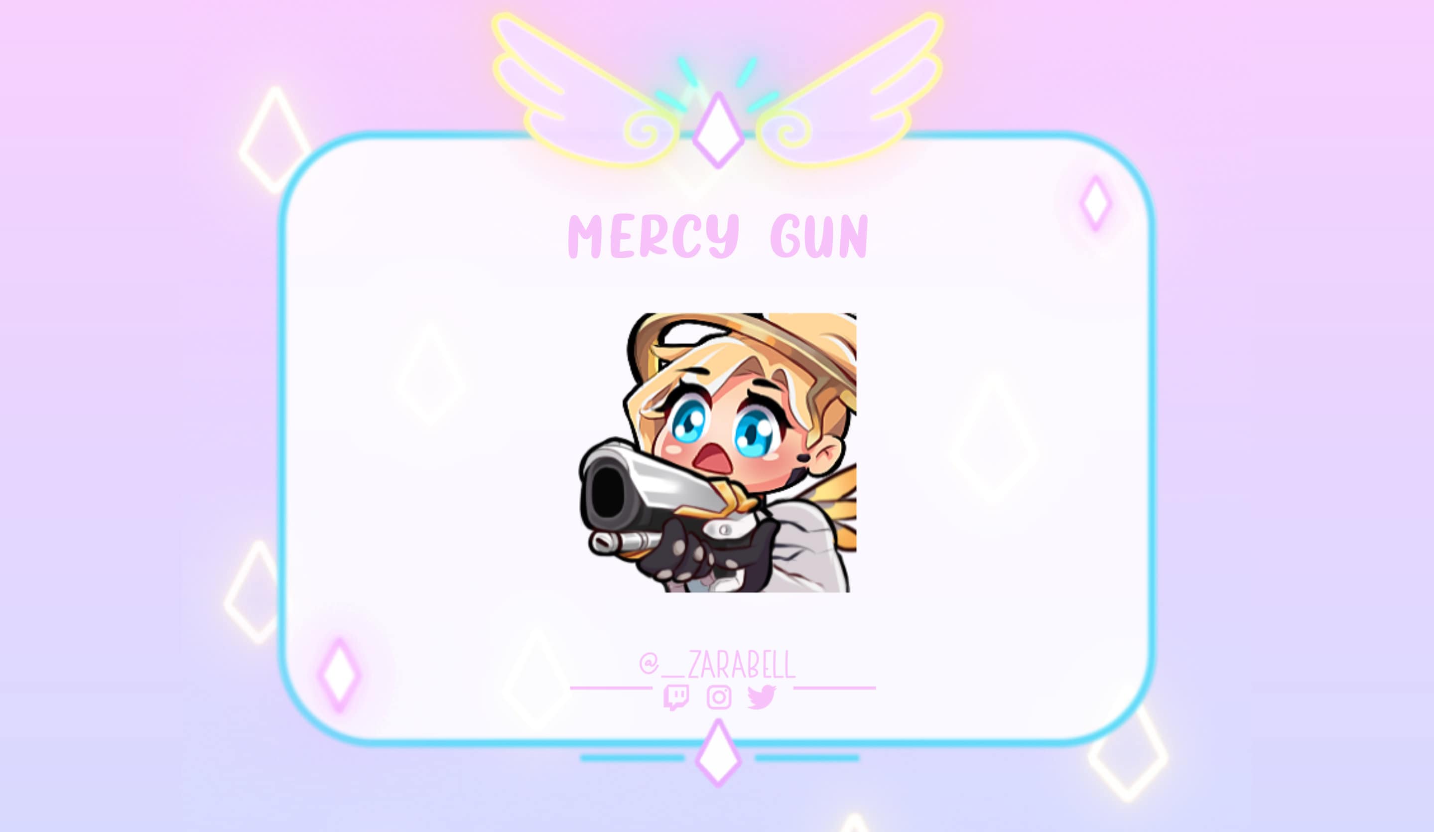 Cute Animated Overwatch Mercy Gun Emote for Twitch, Youtube and Discord ...