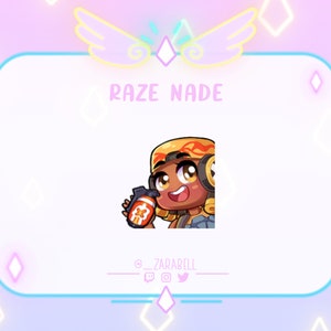 Cute Animated Valorant Raze Nade Emote for Twitch, Youtube and Discord ...