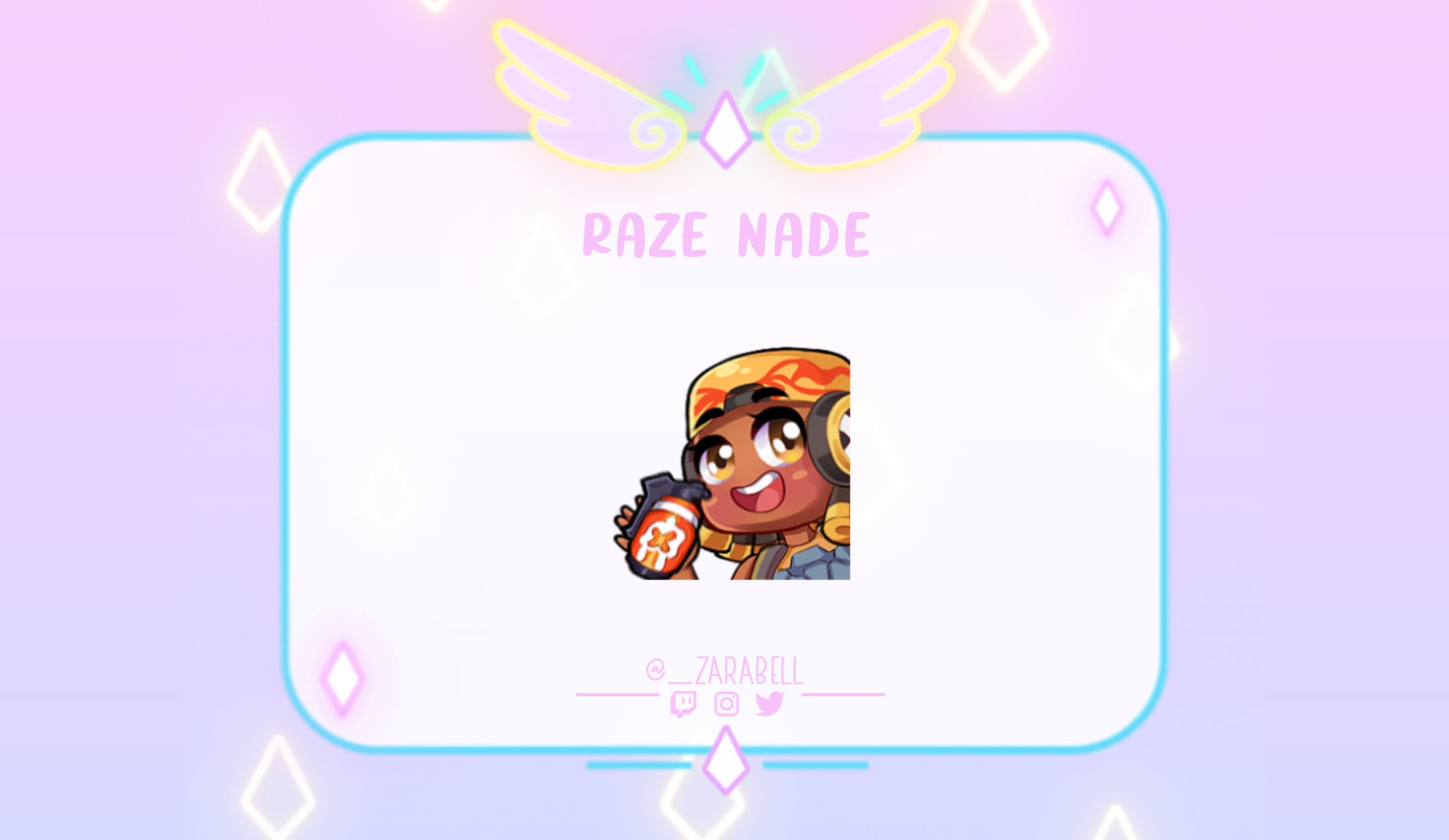 Cute Animated Valorant Raze Nade Emote for Twitch, Youtube and Discord ...