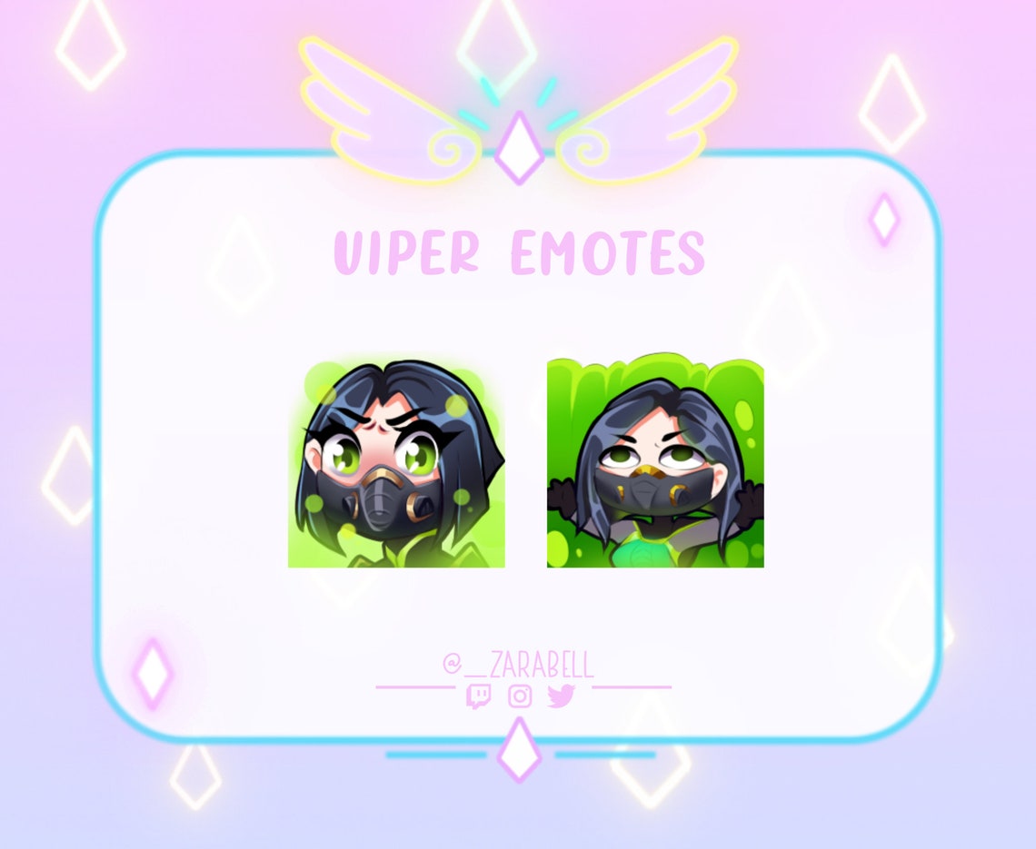 Cute Valorant Viper Emotes for Twitch, Youtube and Discord - Etsy
