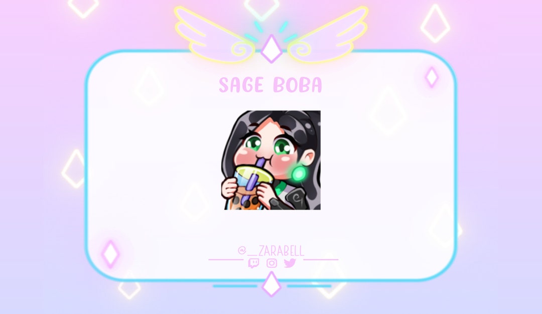 Cute Animated Valorant Sage Boba Emote for Twitch, Youtube and Discord ...