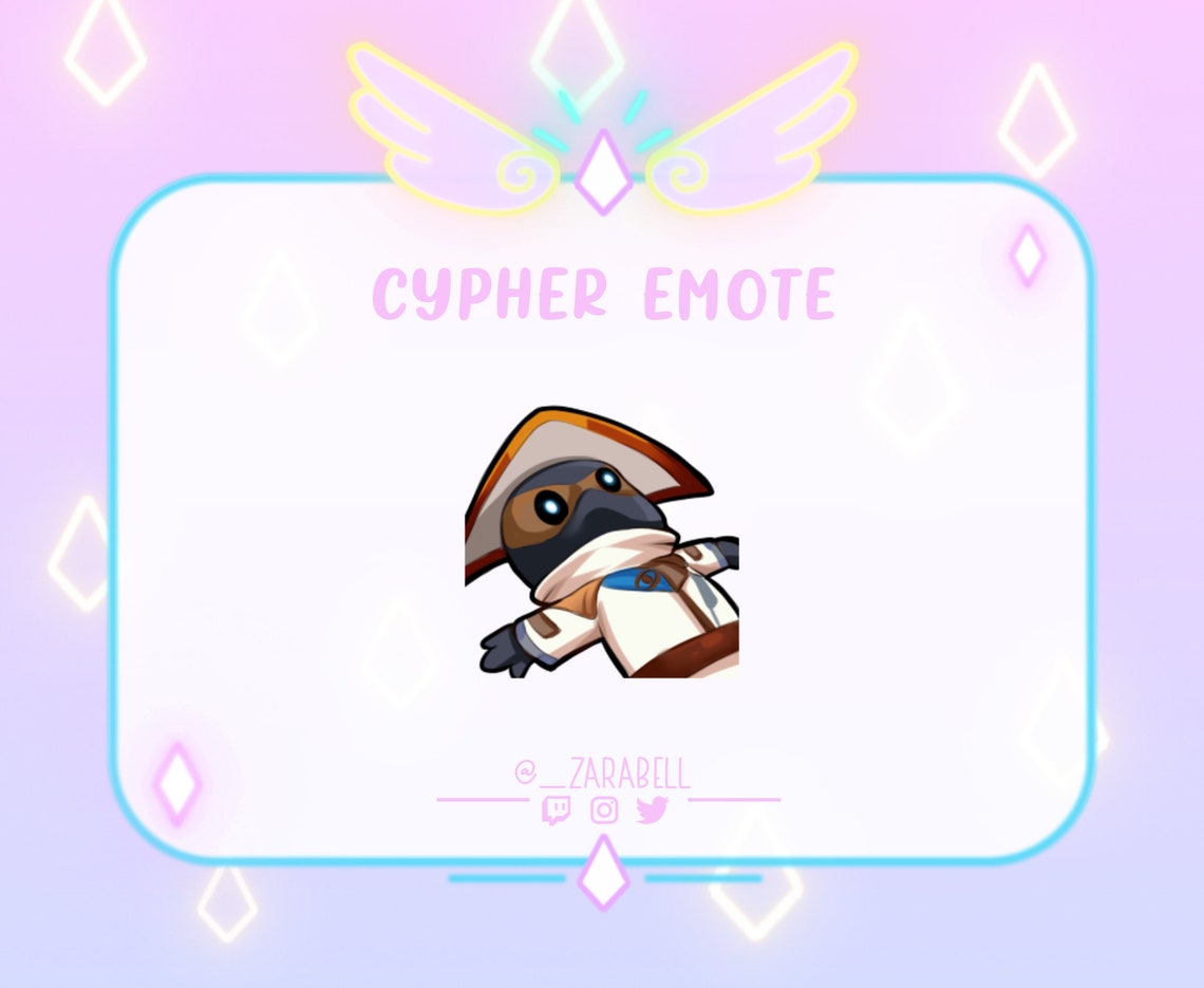 Cute Valorant Cypher Dead Emote for Twitch, Youtube and Discord - Etsy