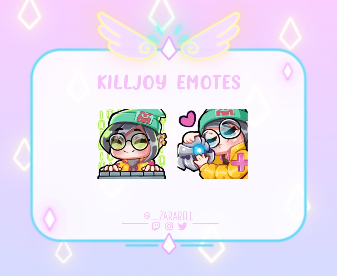 Cute Valorant Killjoy Emotes for Twitch, Youtube and Discord - Etsy