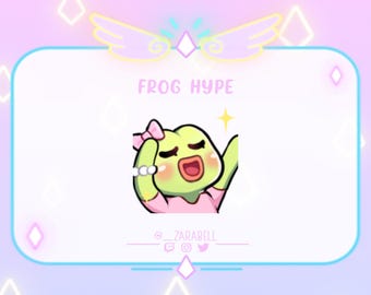 Cute Animated Frog Blink Emote /twitch Emote Pack /discord / Youtube ...