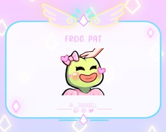 Cute Animated Frog Blink Emote /twitch Emote Pack /discord / Youtube ...