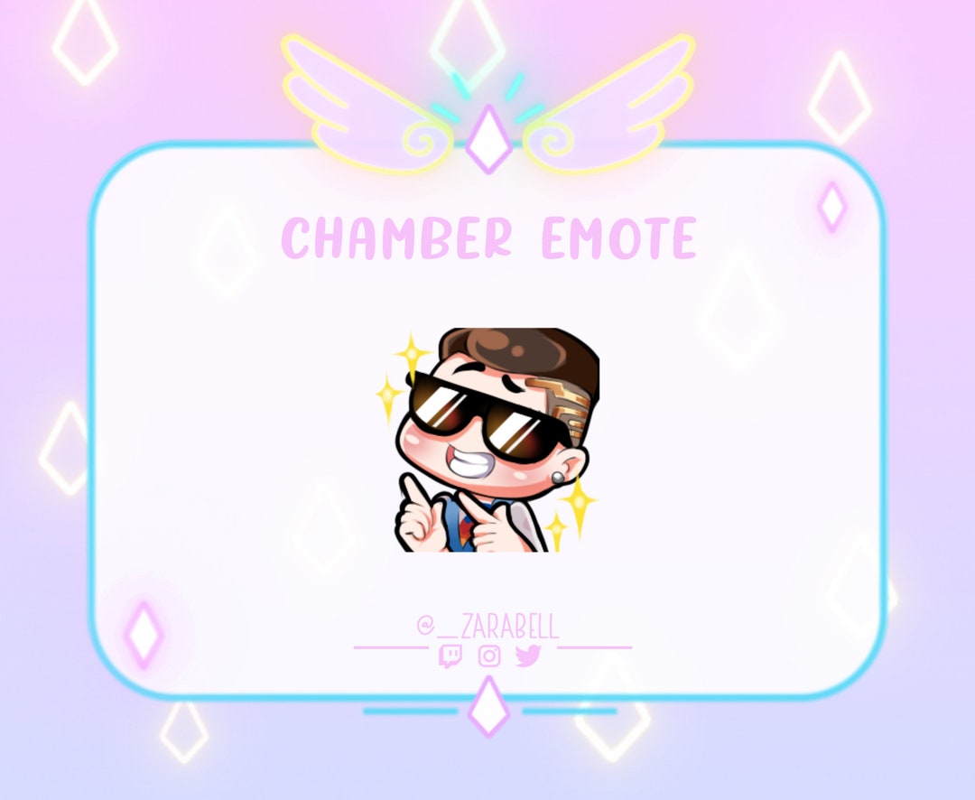 Cute Valorant Chamber Emote for Twitch, Youtube and Discord - Etsy