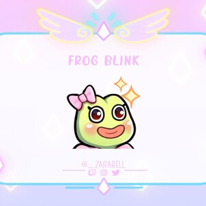 Cute Animated Frog Blink Emote /twitch Emote Pack /discord / Youtube ...